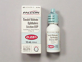 TIMOLOL MALEATE 0.25% EYE DROP | COLORLESS SANDOZ 6131422615