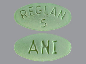 REGLAN 5 MG TABLET | GREEN ELLIPTICAL REGLAN 5 ANI ANI PHARMACEUTI 6255916501