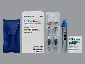 EDEX 10 MCG CARTRIDGE 6-PK KIT | COLORLESS AUXILIUM/ENDO P 5224401006