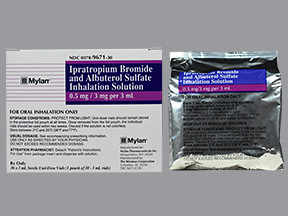 IPRATROPIUM-ALBUTEROL 0.5-3(2.5) MG/3 ML | COLORLESS MYLAN 0378967130