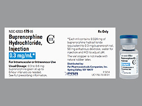 BUPRENORPHINE 0.3 MG/ML VIAL | CLEAR PAR PHARM. 4202317905