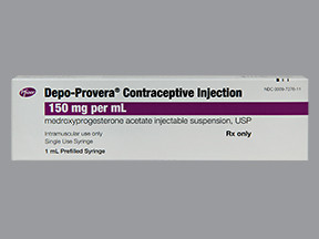DEPO-PROVERA 150 MG/ML SYRINGE | WHITE PFIZER US PHARM 0009737611