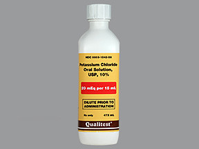 POTASSIUM CL 10% (20 MEQ/15 ML) LIQUID | ORANGE QUALITEST/PAR P 0603154258