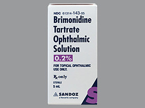 BRIMONIDINE 0.2% EYE DROP | GREENISH-YELLOW SANDOZ 6131414305