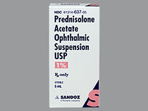 PREDNISOLONE AC 1% EYE DROP | WHITE SANDOZ 6131463705
