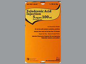 ZOLEDRONIC ACID 5 MG/100 ML | SAGENT PHARMACE 2502183082